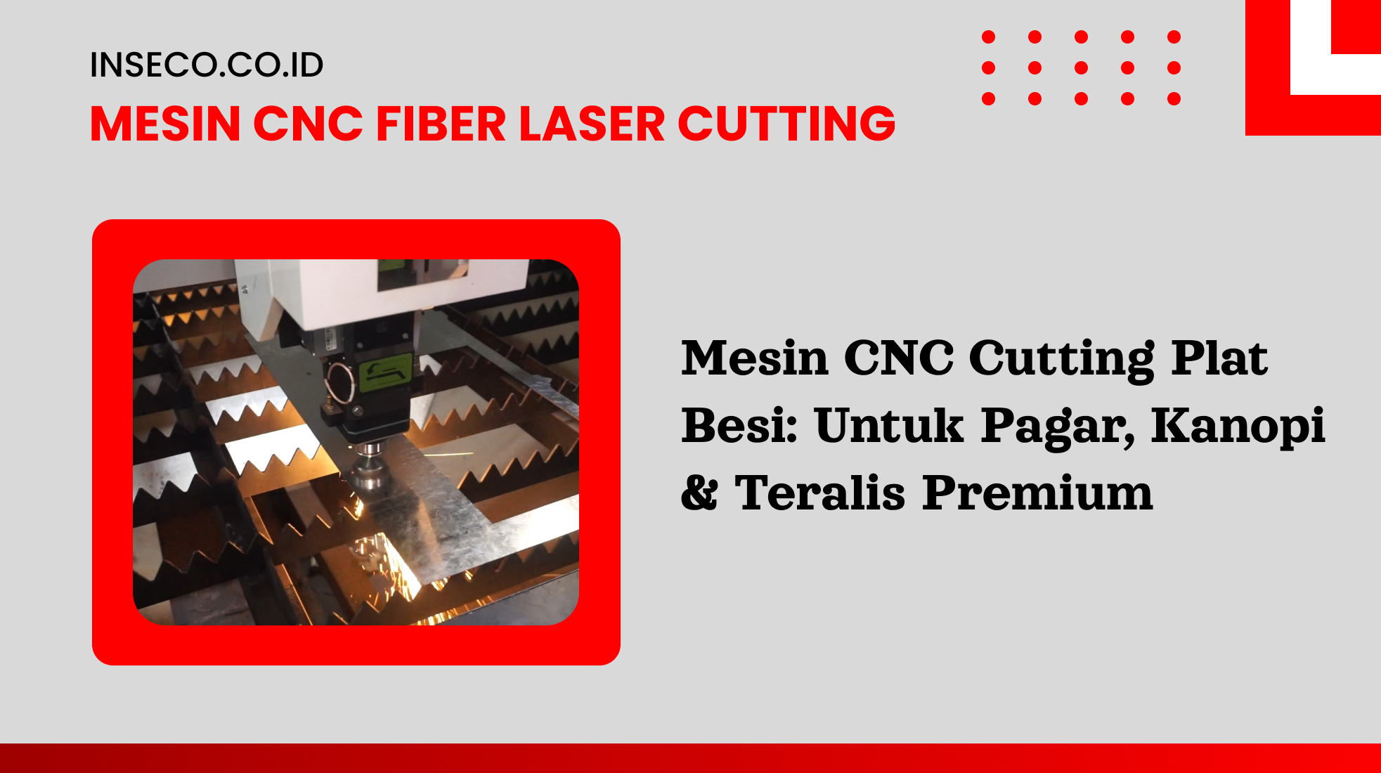 Mesin CNC Cutting Plat Besi: Untuk Pagar, Kanopi & Teralis Premium